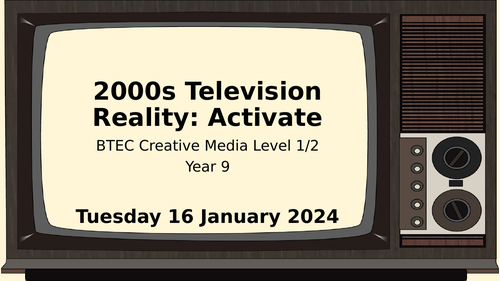 Media studies - History of Television | Teaching Resources