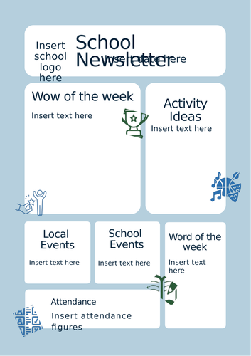 School Newsletter Template | Teaching Resources