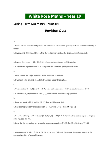 WRM Stretch & Challenge Bundle Quizzes & Exams Year 10 Geometry Spring ...