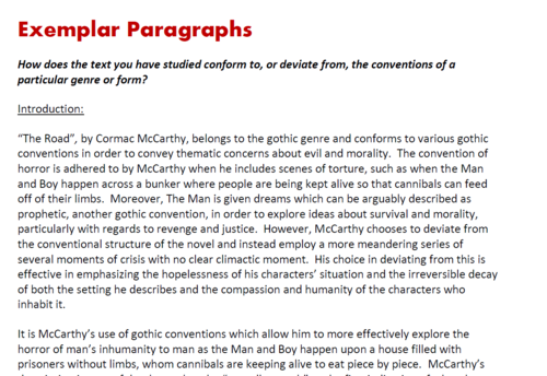 Cormac McCarthy's The Road Study Guide | Teaching Resources