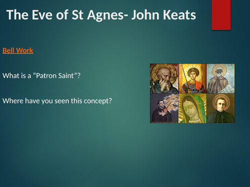 Eve of St Agnes by John Keats- A Guided Reading of the Poem | Teaching ...