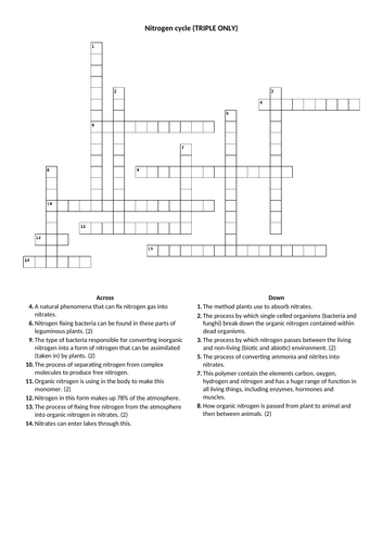 GCSE Crossword bundle: 46 crosswords, all topics including keyword ...