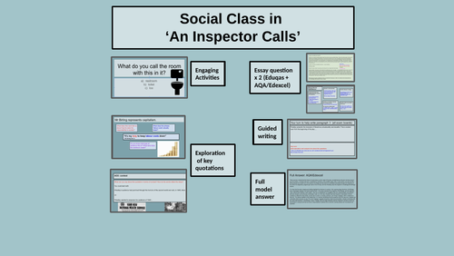 Social Class in 'An Inspector Calls': revision + full answer | Teaching ...