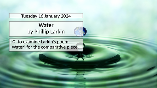 The poetry of Phillip Larkin: Eduqas A Level | Teaching Resources