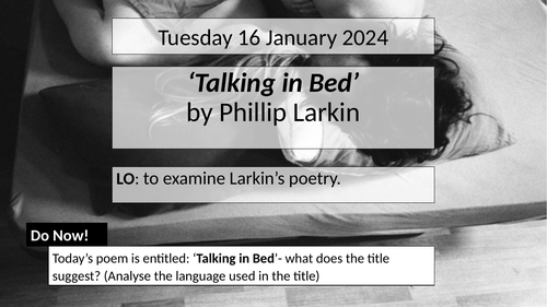 The poetry of Phillip Larkin: Eduqas A Level | Teaching Resources
