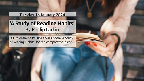 The poetry of Phillip Larkin: Eduqas A Level | Teaching Resources