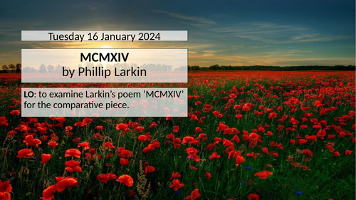 The poetry of Phillip Larkin: Eduqas A Level | Teaching Resources
