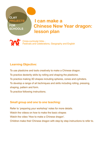 How to make a plasticine Chinese New Year dragon | Teaching Resources