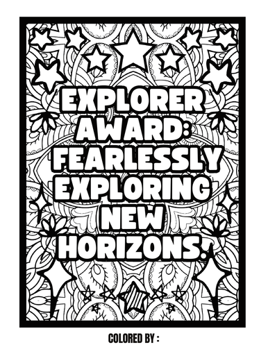 Camping Theme End Of Year Awards, 3rd Grade ELA, Printable Coloring ...