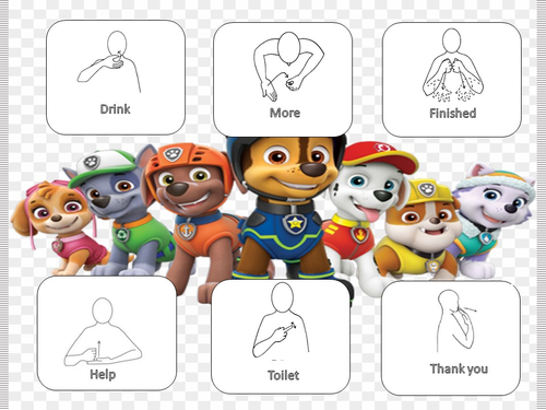 lunchtime autism visuals paw patrol | Teaching Resources
