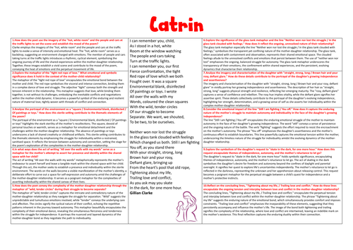 EdExcel Conflict Poetry Revision Booklet | Teaching Resources