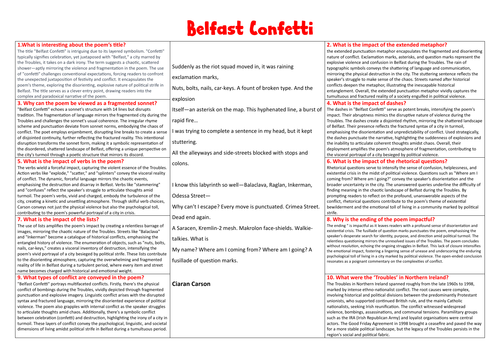 EdExcel Conflict Poetry Revision Booklet | Teaching Resources