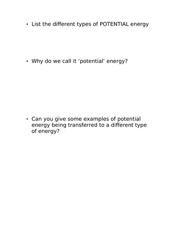 P1.4 Gravitational potential energy stores | Teaching Resources