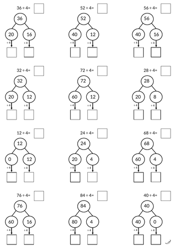 Division Part Whole Models Partitioning | Teaching Resources