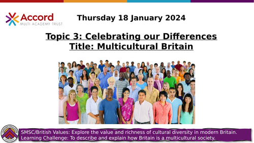 PSHE Multicultural Britain | Teaching Resources PSHE Multicultural Britain | Teaching Resources