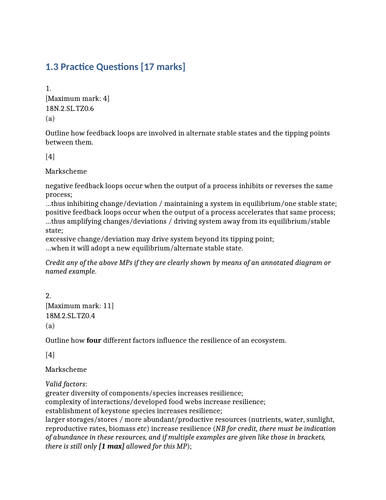 ESS 1.3 Energy and Equilibria | Teaching Resources