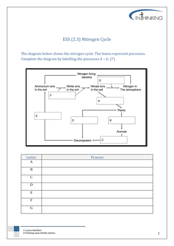 ESS 2.3 Flows of energy and matter | Teaching Resources