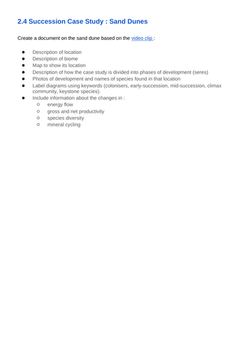 ESS 2.4 Biomes, zonation and succession | Teaching Resources
