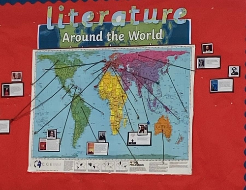 Literature around the world display English Library global | Teaching ...