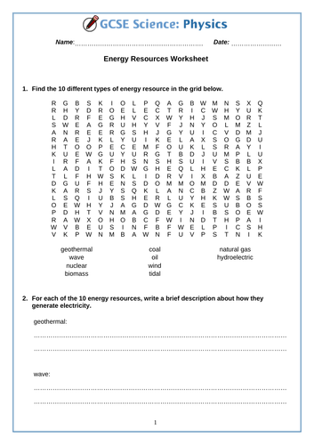 P3.5 Big energy issues | Teaching Resources