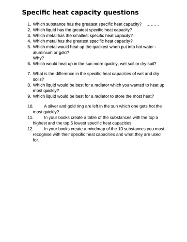 P6.4 Internal energy | Teaching Resources