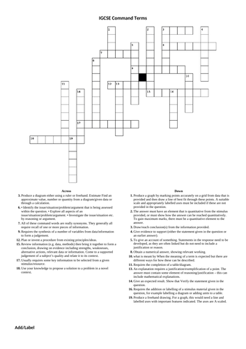 GCSE Crossword bundle, 46 crosswords and keyword definition lists ...