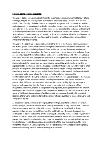 Pan's Labyrinth Film Studies full SOW bundle for Eduqas/WJEC ...