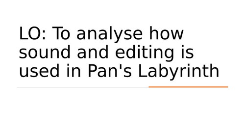 Pan's Labyrinth Film Studies full SOW bundle for Eduqas/WJEC ...