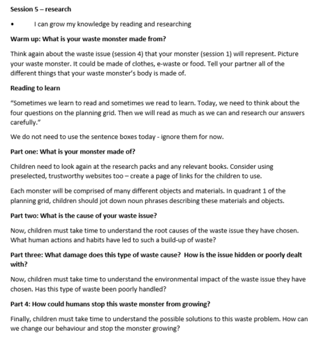 climate change, waste monsters | Teaching Resources