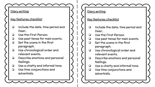 Diary Writing Multi-Lesson Pack - Learn, Analyze, Write (Rubric ...