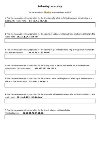 Conservation of mass: AQA GCSE Chemistry C3 | Teaching Resources