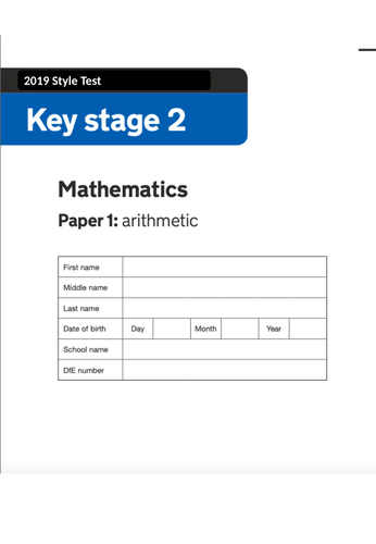 Edited 2019 KS2 Arithmetic Tests | Teaching Resources