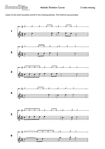 KS3 / GCSE Melodic Dictation Bundle | Teaching Resources