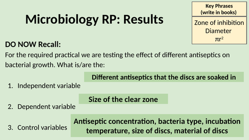 Microbiology RP Results: GCSE Cell Biology | Teaching Resources