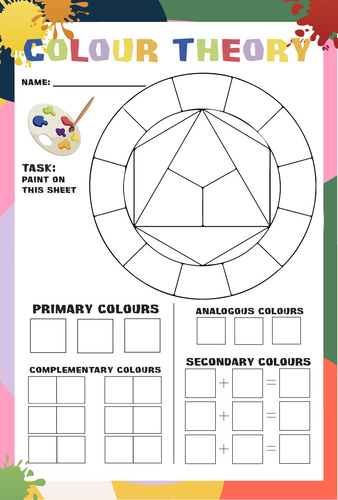 Colour Theory Powerpoint & Worksheet | Teaching Resources