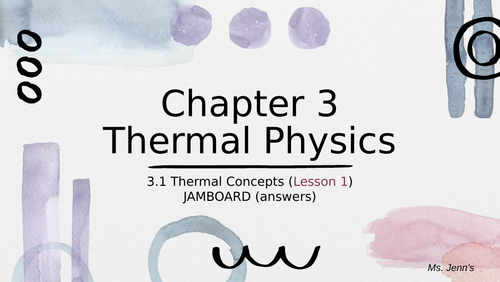 IBDP Physics 3.1 Thermal Concepts | Teaching Resources