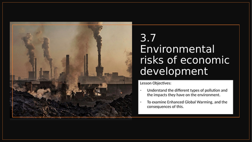 Environmental Risks of Economic Devel | Teaching Resources