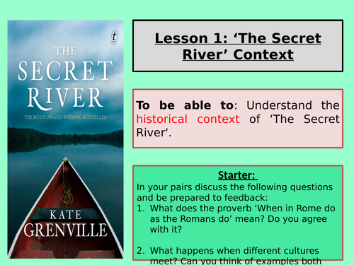 Secret River | Teaching Resources