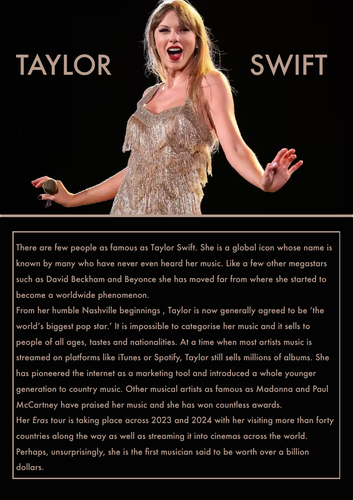 Taylor Swift | Teaching Resources