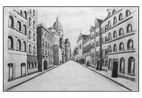 24 Different Vanishing Point Examples Pencil Sketches artwork for Art ...