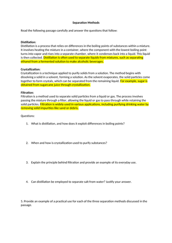 Science reading comprehension worksheets | Teaching Resources