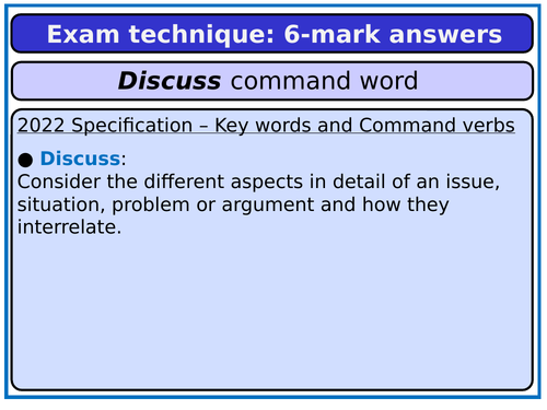 Discuss Command Word : Tech Award Travel and Tourism Component 3 exam ...