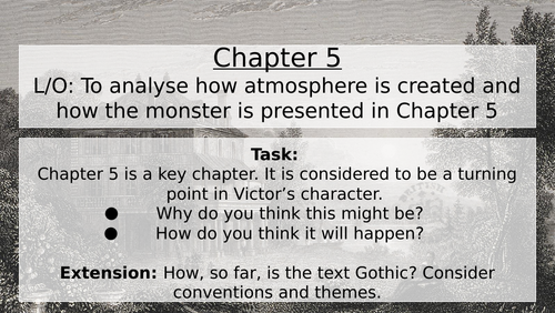 Frankenstein - Full Unit of Work - AQA GCSE Literature Paper 1 ...
