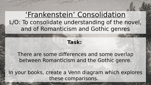 Frankenstein - Full Unit of Work - AQA GCSE Literature Paper 1 ...