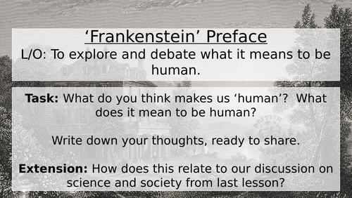 Frankenstein - Full Unit of Work - AQA GCSE Literature Paper 1 ...