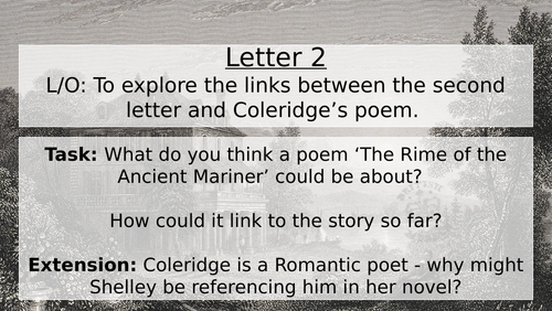 Frankenstein - Full Unit of Work - AQA GCSE Literature Paper 1 ...