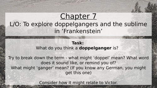 Frankenstein - Full Unit of Work - AQA GCSE Literature Paper 1 ...