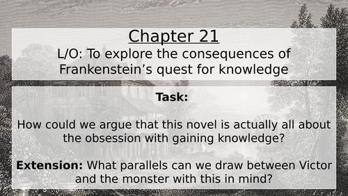 Frankenstein - Full Unit of Work - AQA GCSE Literature Paper 1 ...