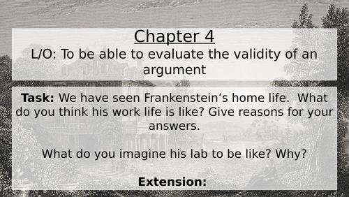 Frankenstein - Full Unit of Work - AQA GCSE Literature Paper 1 ...