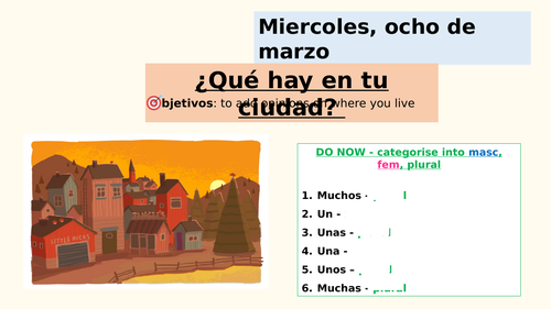 Viva 1 - mi ciudad / my town BUNDLE | Teaching Resources